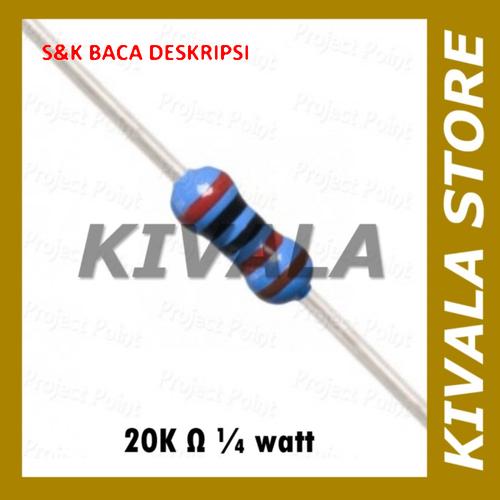 Jual Resistor 20K ohm 1/4 watt - Kota Tangerang Selatan - Kivala Store ...