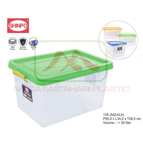 Jual Container box AQUILA 35 liter SIP135 SHINPO (P50,5 x L34,2 x T26,5 ...