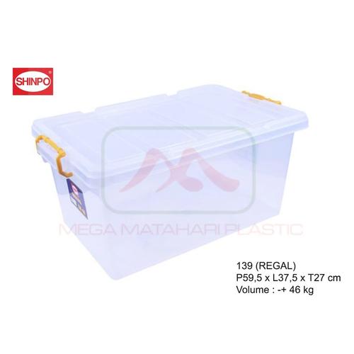 Jual Container box bening REGAL 46liter SIP139 SHINPO (P59,5 x L37,5 x ...
