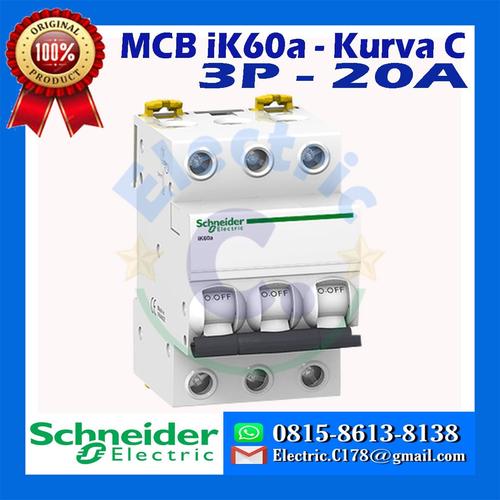 Jual MCB Schneider 3x20A iK60A SNI A9K14320 3P 20A - Jakarta Pusat - Electric C | Tokopedia