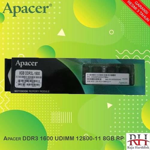 Jual Apacer DDR3 1600 UDIMM 12800-11 8GB RP - Jakarta Pusat - Raja Harddisk | Tokopedia