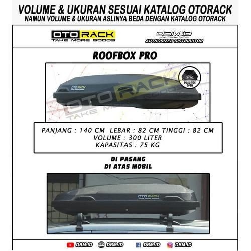 Promo Roof Box OTORACK PRO Bagasi Atas Mobil Glossy Black Hitam Kilap ...