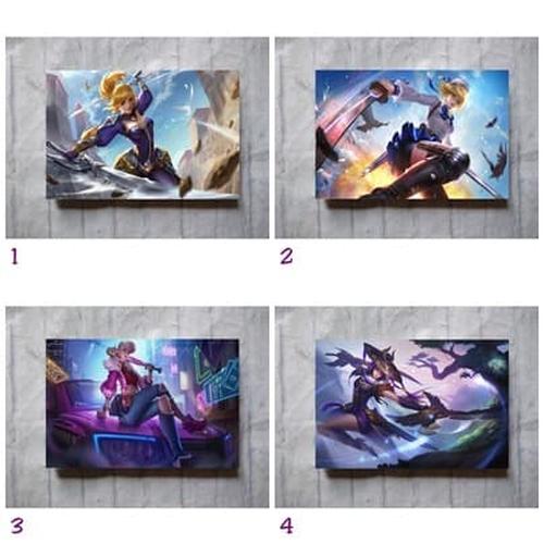 Jual Poster kayu Hero Mobile Legends Legend Fanny Skylark bisa Custom ...