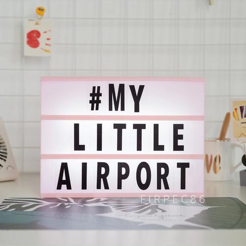Jual Lampu Display Letter Light Box decoration Cinematic Letter Box ...