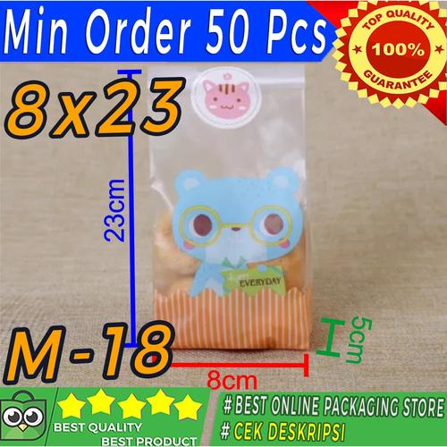 Jual STANDING POUCH COOKIES BAG MOTIF 8X 23CM - M 18 BESAR( NO STICKER ...