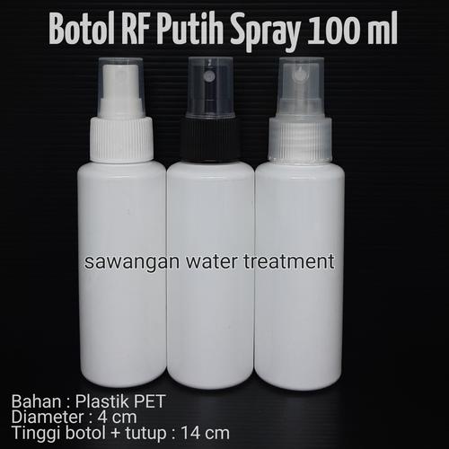 Jual Botol spray 100ml RF Tubular / Botol RF spray 100 ml / BOTOL PUTIH ...