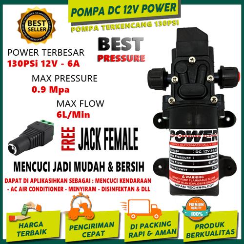 Jual Pompa Air DC 12 Volt 72W 130 PSI Penguat Tekanan Air High Pressure ...