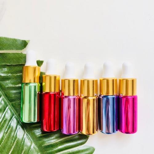 Jual Botol Pipet Kaca Metalik 5ml Packaging Skin Care Face Serum - Kota ...