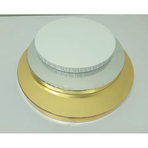 Jual Tatakan Kue Tart Bulat Cake Board Round D 20 Tebel 2cm - Putih ...