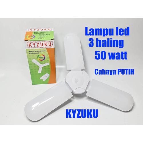 Jual Lampu LED Model Kipas 50 Watt LED Bulb Fan Blade KYZUKU - Jakarta ...