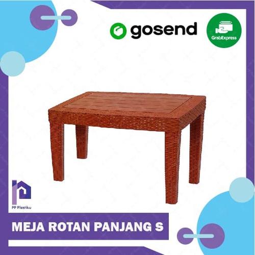 Jual MEJA ROTAN PANJANG [S] / MEJA TERAS / TAMU / ANAK - PLASTIK KUAT ...