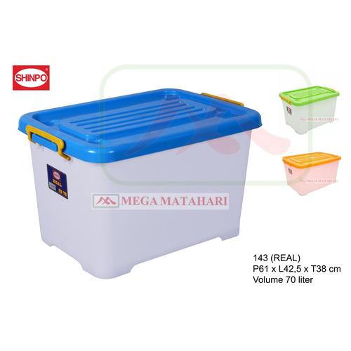 Jual Container Box Real 70ltr 143 CB70 Shinpo - BIRU PASTEL - Jakarta ...