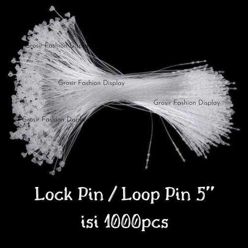 Jual Lock Pin 5 Inch / Loop Pin Tali Hang Tag 5 Inch Transparan Isi ...