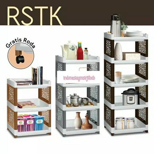 Jual RAK SERBAGUNA SUSUN 5 RAK BUKU / RAK PLASTIK BESAR 5 SUSUN GRATIS ...