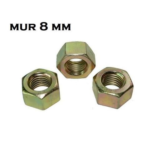 Jual MUR Kuning 8 mm Drat Halus ( utk Baut Kunci 12 ) Hex Nut Hexagonal ...