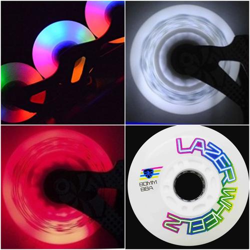 Jual Roda Sepatu Roda Inline skate Flying eagle Led Lazer Wheels isi 2 ...