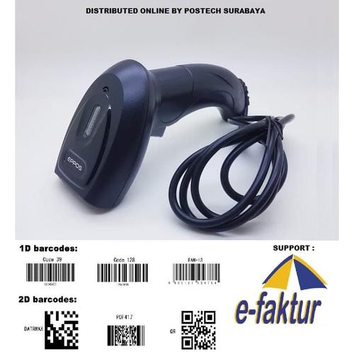 Jual Barcode Scanner E-Faktur 2D Imager Area QR Code AUTOSENSOR [EPPOS ...