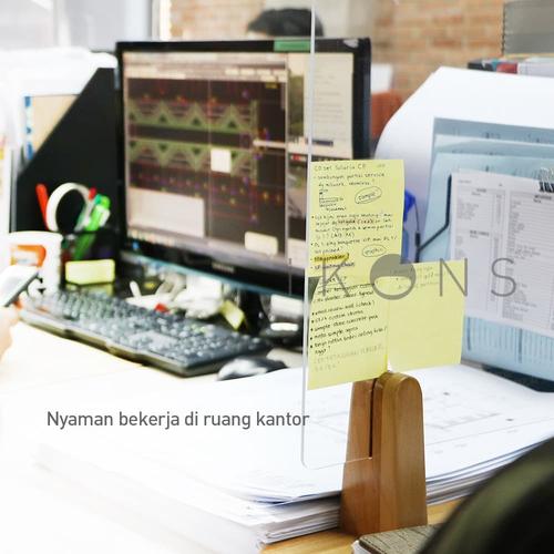 Jual Sekat partisi divider pembatas meja kerja Micah Acrylic - Clear ...