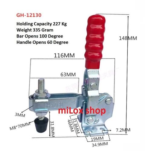 Jual Toggle Clamp GH-12130 - Jakarta Barat - miLox shop | Tokopedia