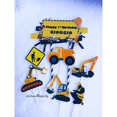 Jual Cake Topper Konstruksi/ Topper excavator/ Hiasa kue excavator ...