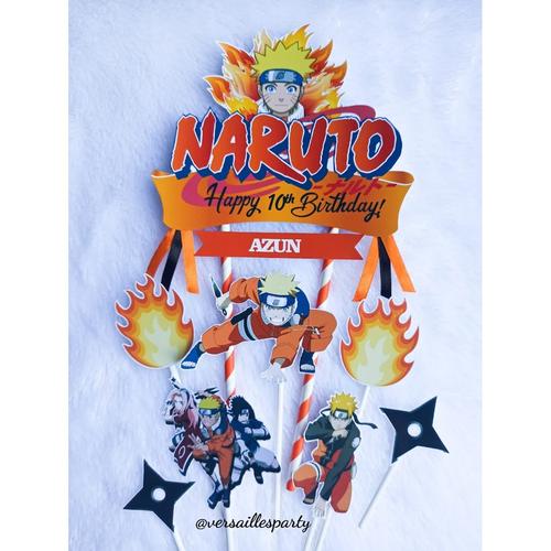Jual Topper Naruto Fire / Cake Topper Naruto / Hiasan Kue Naruto Api ...