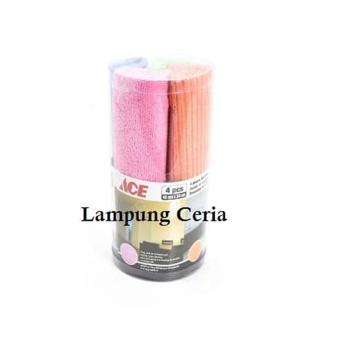 Jual Lap Microfiber Set Serbaguna | ACE Microfiber Cloth Isi 4 Pcs ...