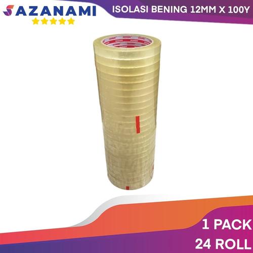 Promo Isolasi Bening 12MM X 100Y sazanami 1/2" Inch lakban bening ...