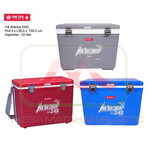 Jual Marina Cool Box / Cooler Box 24 S LionStar (22 Ltr) - Biru ...