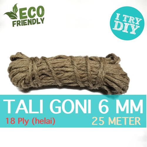 Jual Jual TALI GONI BESAR 25 METER - TALI RAMI 18PLY 5-6MM - JUTE ROPE ...