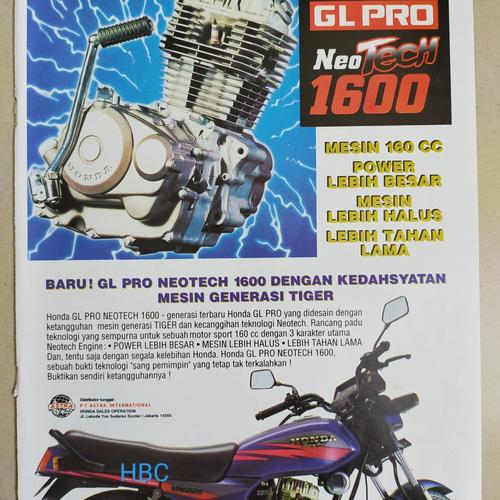 Jual Iklan jadul Motor Honda GL PRO Neotech 1600 - original dari ...
