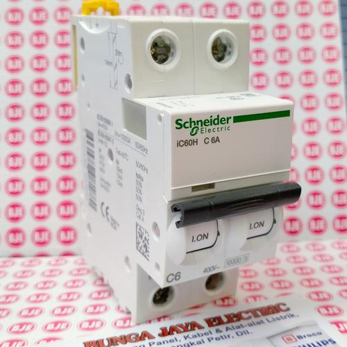 Jual SCHNEIDER MCB IC60H 2P 6A,10A,16A,20A 10KA - Putih, 20A - Jakarta Pusat - King Jaya ...