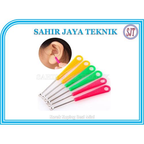 Jual KOREK KUPING BESI GAGANG PLASTIK WARNA KOREK KUPING BESI MINI ...
