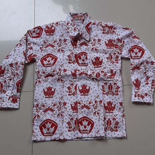Jual Seragam Sekolah Baju SD Batik Merah Lengan Panjang - 8 - Jakarta ...