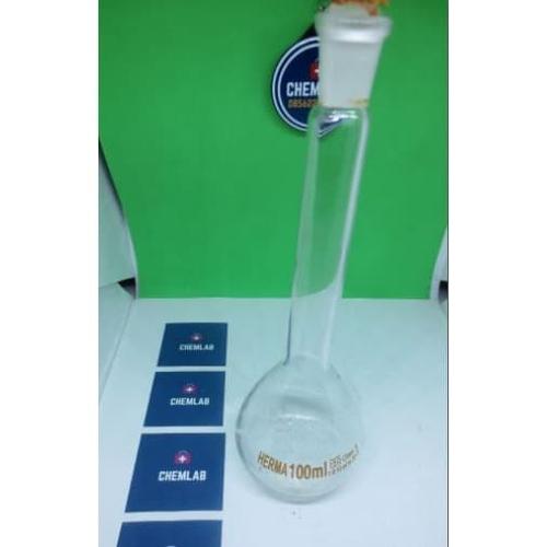 Jual Labu Ukur 100 ml, volumetric Flask HERMA - Kota Bandung - Chem Lab | Tokopedia