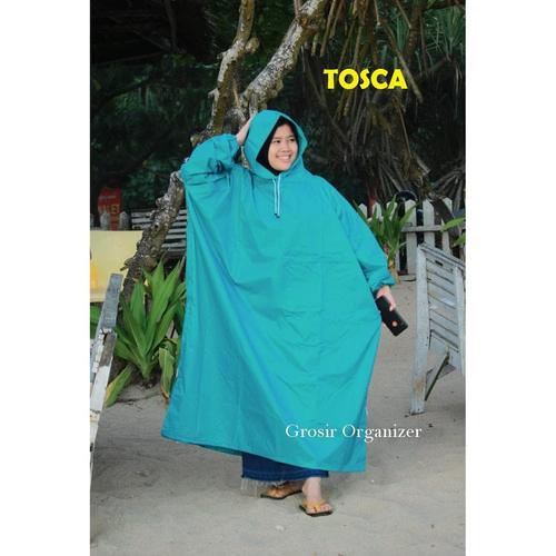 Jual READY Jas hujan wanita model gamis ukuran jumbo bisa untuk pria ...