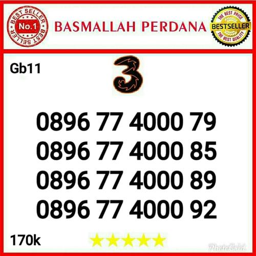 Jual Nomor Cantik Three Triple 000 0896 77 4000 79 Gb11 - Jakarta Pusat ...