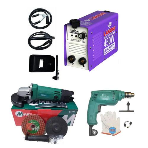 Jual Mesin Las Lakoni Basic 123ix - Bor 10mm Mailtank - Gerinda ...