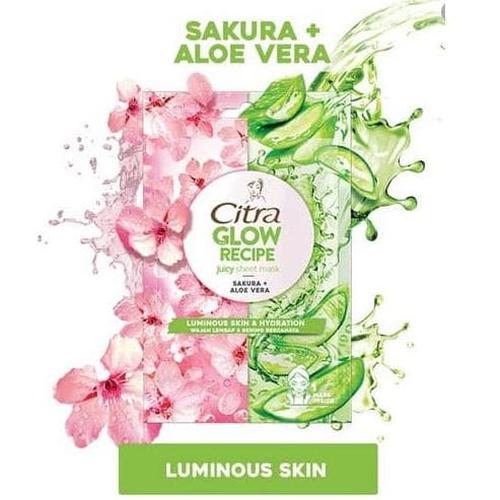 Jual Citra Glow Recipe Sheet Mask Sakura + Aloe Vera 25 Gr - Kota ...