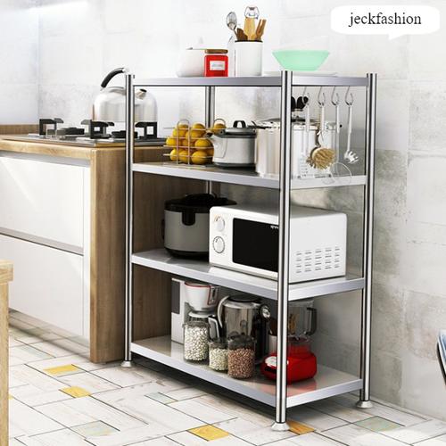 Jual Rak Dapur 4 tingkat Rak Microwave Oven Stainless Steel Troli ...