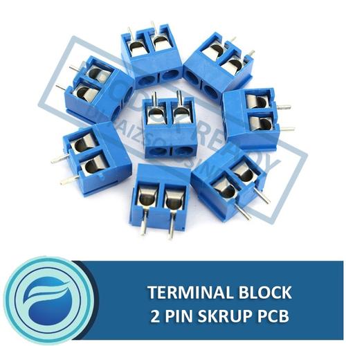 Jual Terminal Block 2 Pin Skrup Screw PCB Blok 2P Pitch 5mm Cable ...