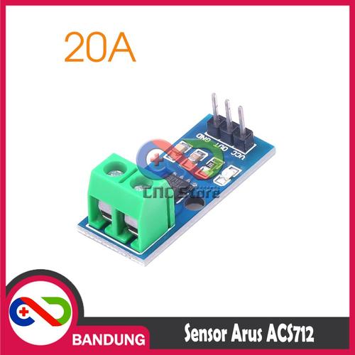 Jual SENSOR ARUS ACS712 20A RANGE HALL CURRENT SENSOR MODULE FOR ...