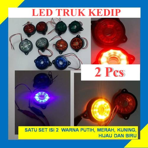 Jual LAMPU LED BAK TRUK VARIASI TRUK TRUCK MODEL DONAT KEDIP 24 VOLT ...