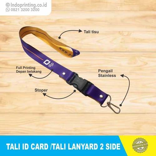 Jual LANYARD UKURAN 2CM 2 SIDE CUSTOM/TALI ID CARD/TALI TISSUE PRINTING ...