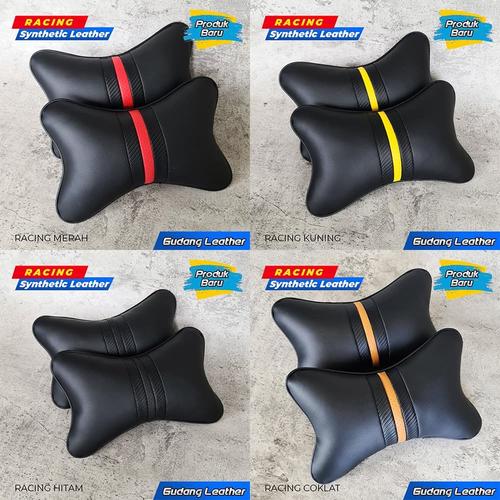 Jual Bantal Mobil Kulit Sintetis - Racing Series - Racing Oren - Kota ...