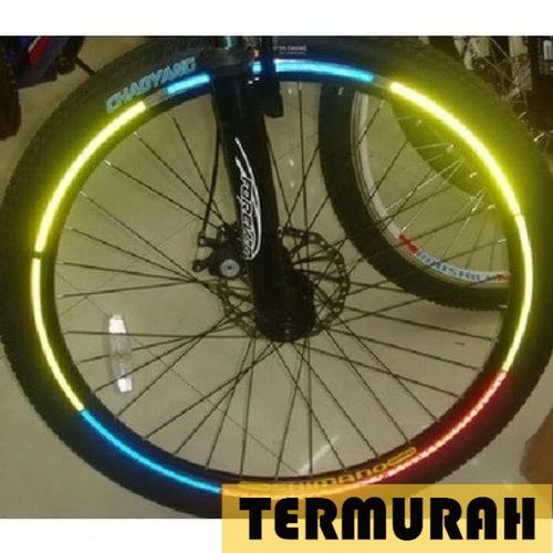 Jual Bicycle Wheel Reflective sticker LED / sticker roda ban sepeda-8 ...