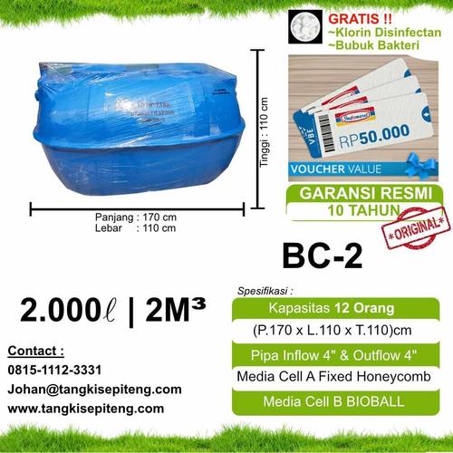 Jual Tangki BIOTANK 2m3 2 m3 - BIOTECH BIOFIL BIOFILTER - Jakarta Barat ...