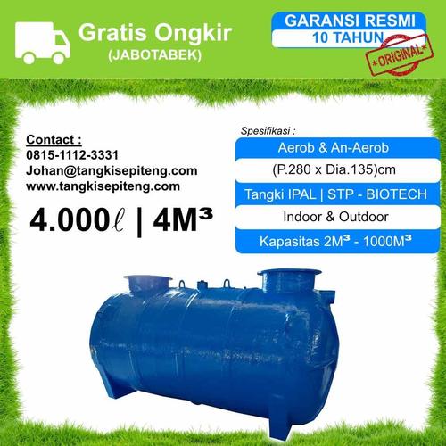Jual IPAL Domestik - STP Biotech - Tangki IPAL 4m3 - Tangki STP 4m3 ...