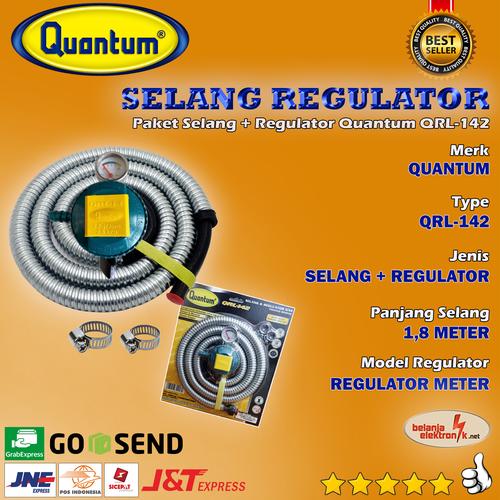 Jual SELANG REGULATOR GAS LPG PAKET QUANTUM QRL-142 / QRL-242 TEKANAN ...