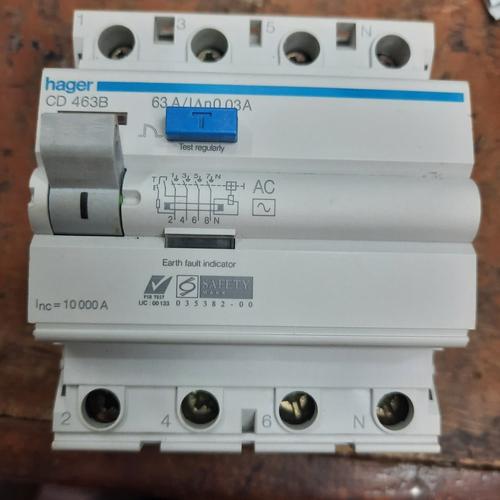 Jual ELCB /RCCB HAGER CD 463B 4P 63A 30 MA - Jakarta Pusat - IRMA ...