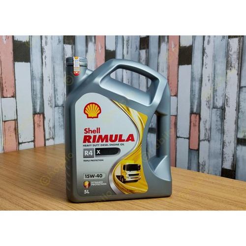 Jual Oli Mesin Mobil Diesel SHELL RIMULA R4X 15W40 Galon 5 Liter ...